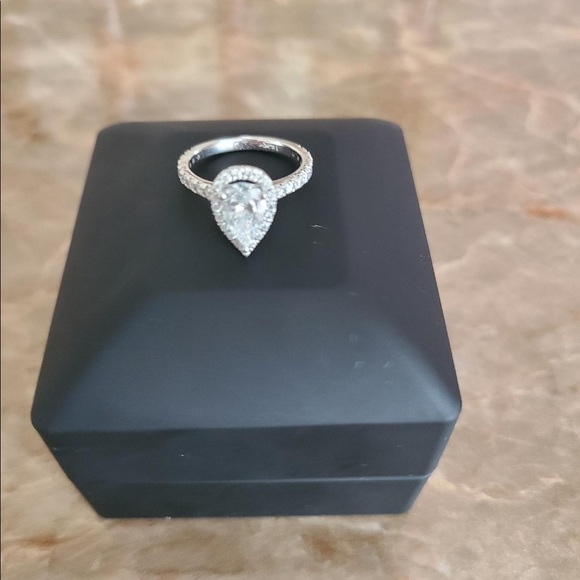 Custom | Jewelry | Custom 8k White Gold Diamond Engagement Ring | Poshmark